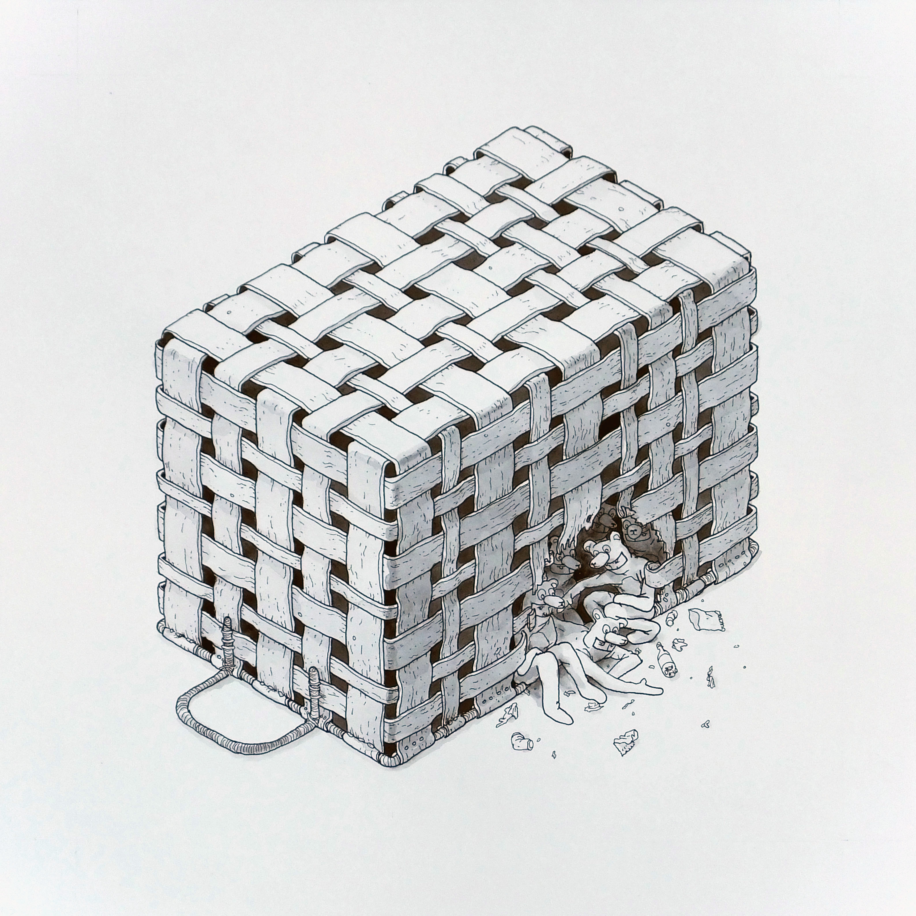 Buildings and Mask Portraits – Brian Spolans